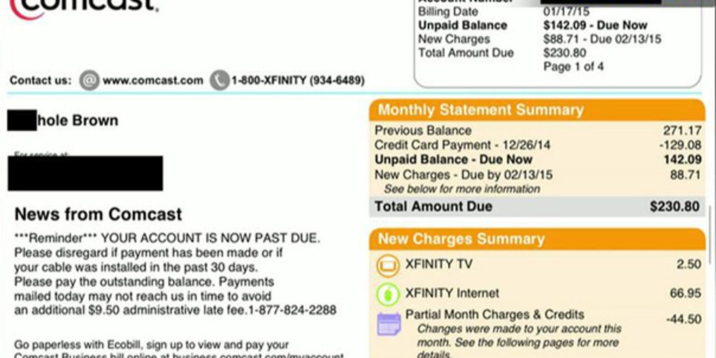 Comcast uses expletive on customer’s bill | Fox Business Video