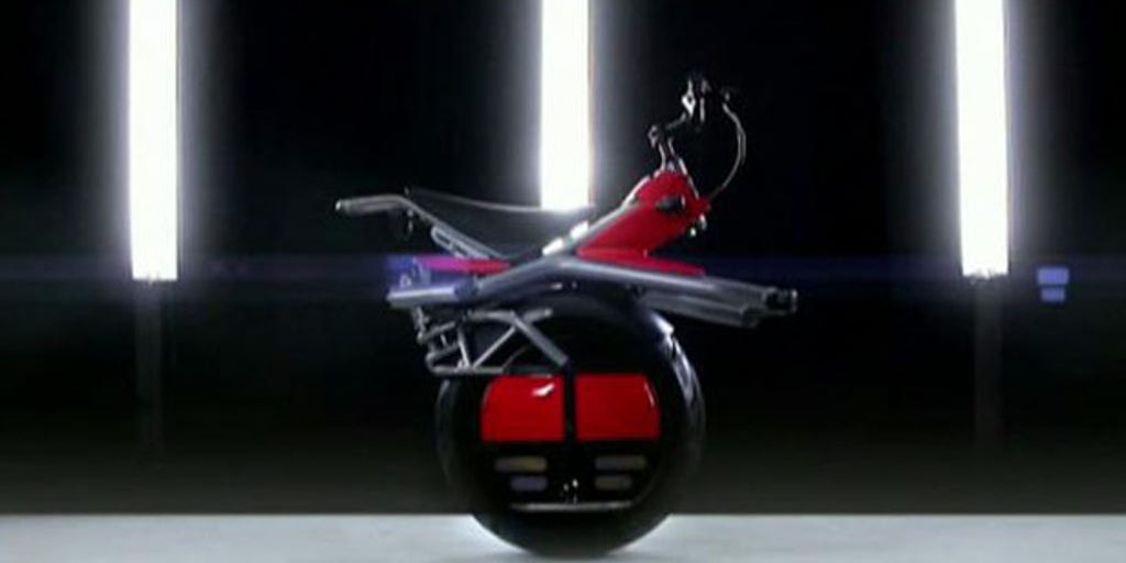 All-electric one-wheeled motorcycle tops out at 10 MPH | Fox Business Video