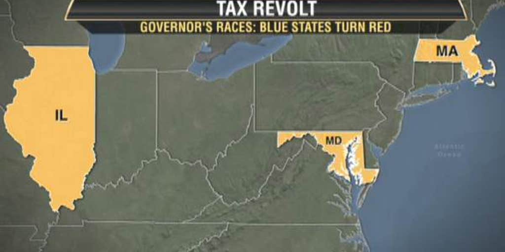 Blue states flip red in tax revolt? | Fox Business Video