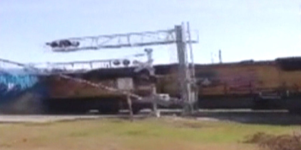 Raw video: train vs. truck | Fox News Video