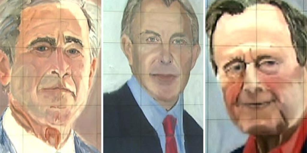 George W. Bush reveals portraits of world leaders | Fox News Video