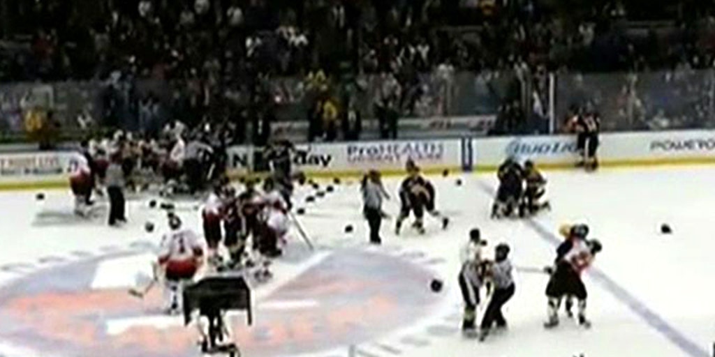 NY's finest, bravest brawl at charity hockey game | Fox News Video