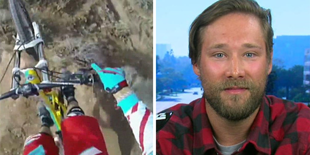 Mountain biker's death-defying descent goes viral | Fox News Video