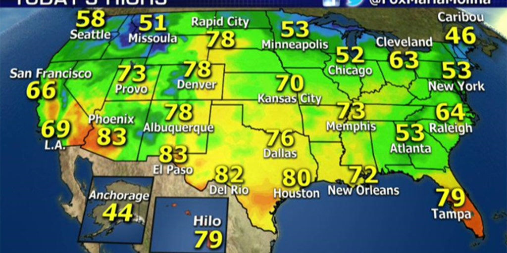 National forecast for Friday, April 18 | Fox News Video