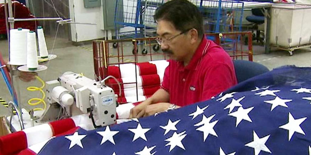 American flag manufacturing helps boost business | Fox News Video