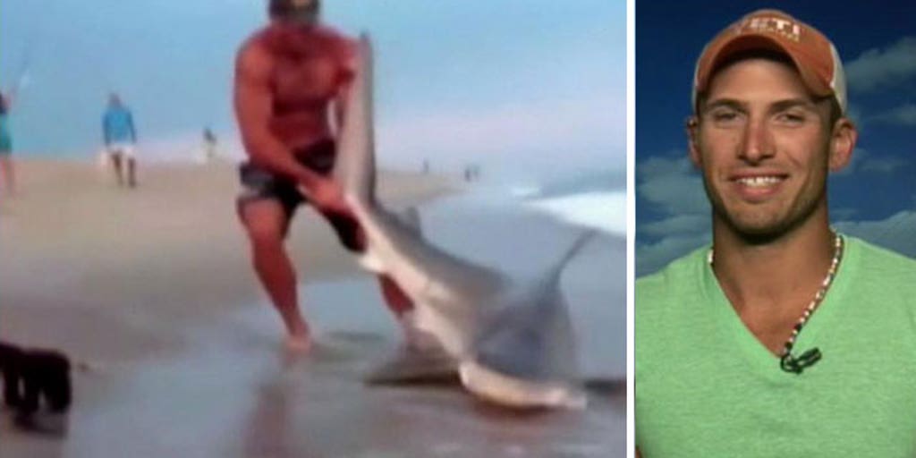 Fox Flash: Man vs. shark | Fox News Video