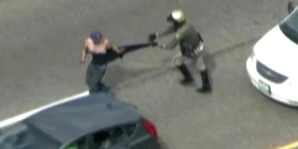 Armed suspect taken down after wild police chase | Fox News Video