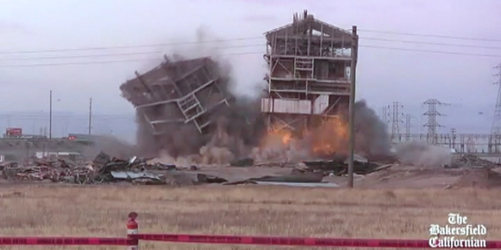 Power Plant Implosion Goes Wrong | Fox News Video