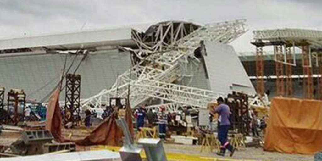 Stadium collapses kills 3 at World Cup venue in Brazil | Fox News Video