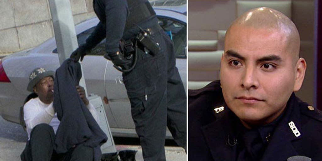 Cop gives his sweatshirt to homeless man in the cold | Fox News Video