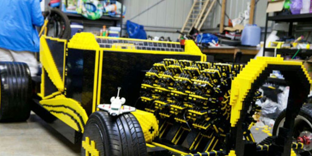 Drivable car made of 500,000 Lego pieces | Fox News Video