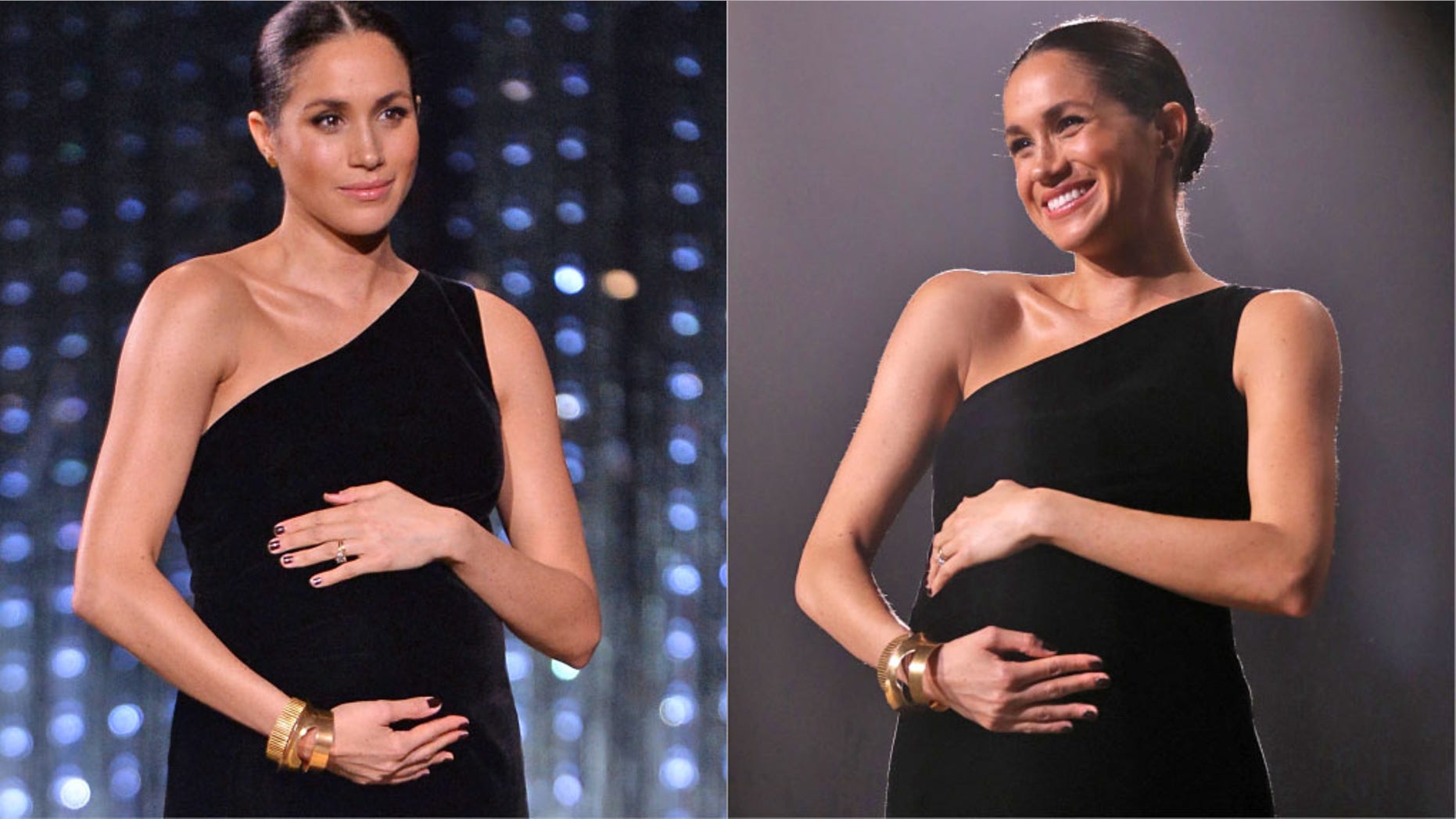 Meghan Markle's baby bump cradling sparks Twitter backlash | Fox News Meghan Markle's baby bump cradling sparks Twitter backlash | Fox News