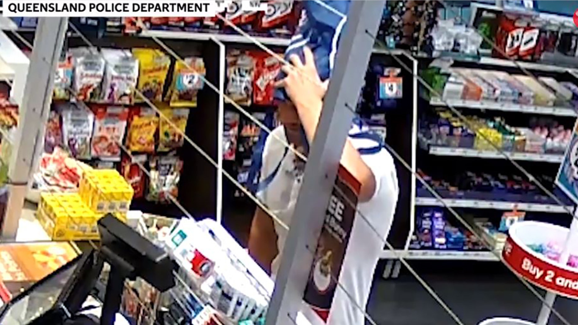 Australian Robbery Suspect Uses Unusual Disguise During Heist Cops