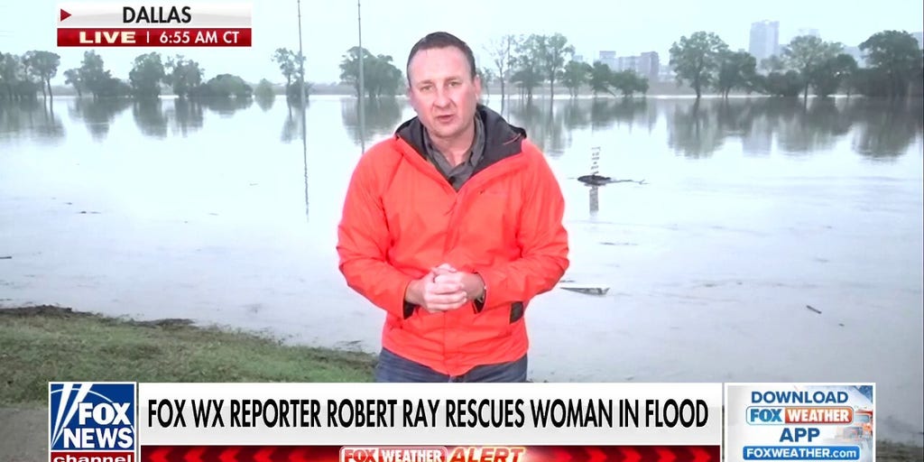 FOX Weather reporter saves woman in flood | Fox News Video