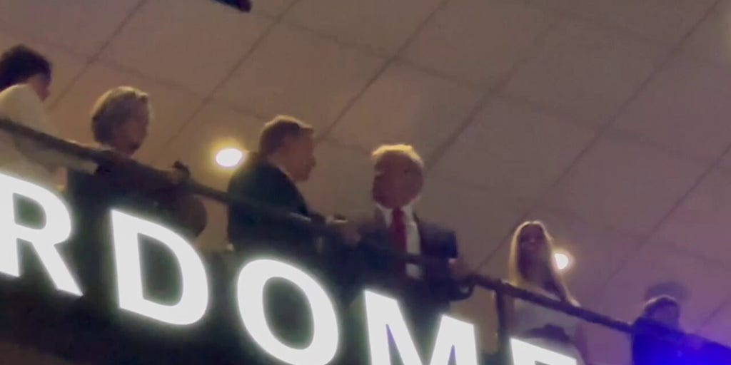 Trump seen with NFL Commissioner Roger Goodell at Super Bowl LIX | Fox ...