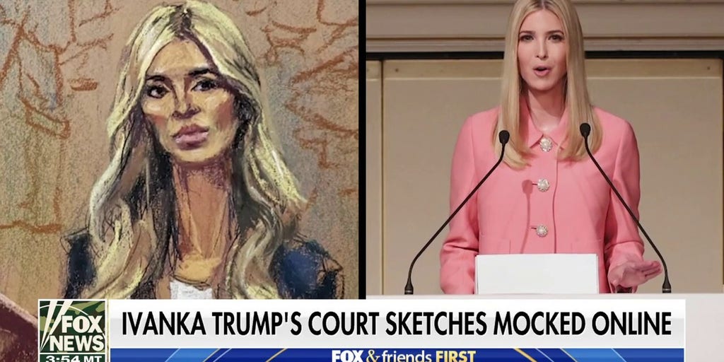 Ivanka Trump's court sketches brutally mocked online | Fox News Video
