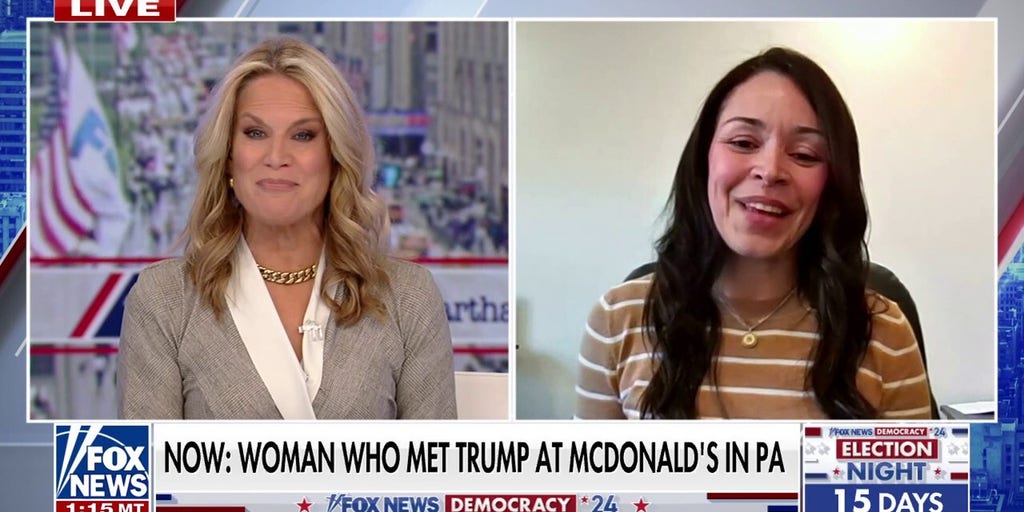 Trump serves woman at McDonald's: He is 'charismatic' and 'relatable ...