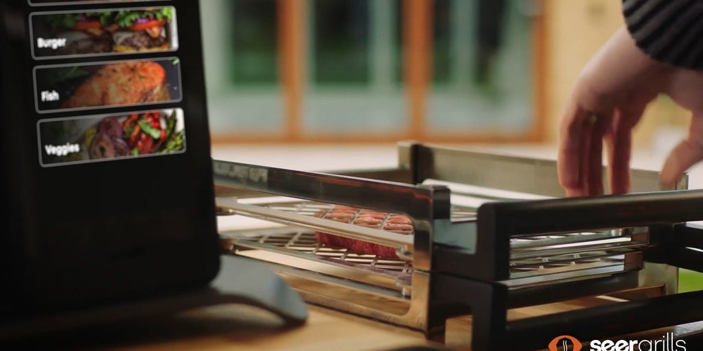 The Perfecta AI grill can can prepare a a steak in 90 seconds. | Fox ...