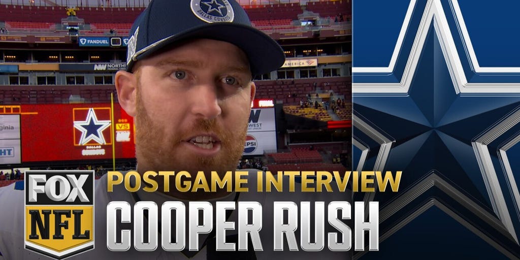 Cooper Rush after Cowboys' WILD 4th Quarter finish win vs. Commanders ...