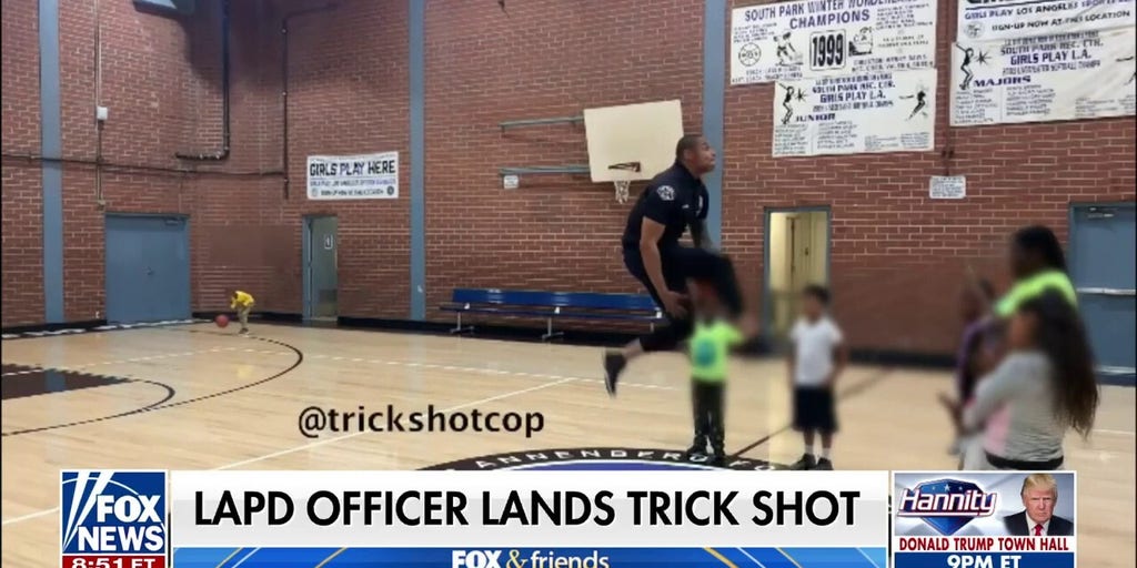 Lapd Officer Lands Trick Shot In Viral Video Fox News Video
