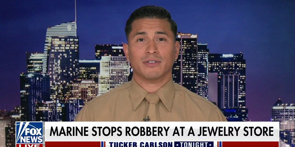 Marine Sergeant Josue Fragoso describes how he stopped a smash-and-grab ...