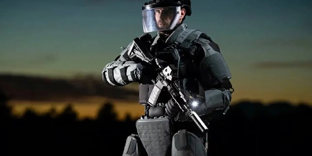 A neww body armor and exoskeleton innovation is designed for military ...