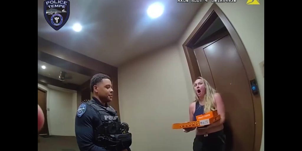 Viral video shows shocked customer's reaction when officers deliver her ...