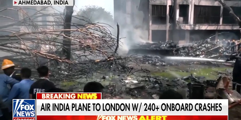 Air India plane crashes in residential area of Ahmedabad with 240 ...