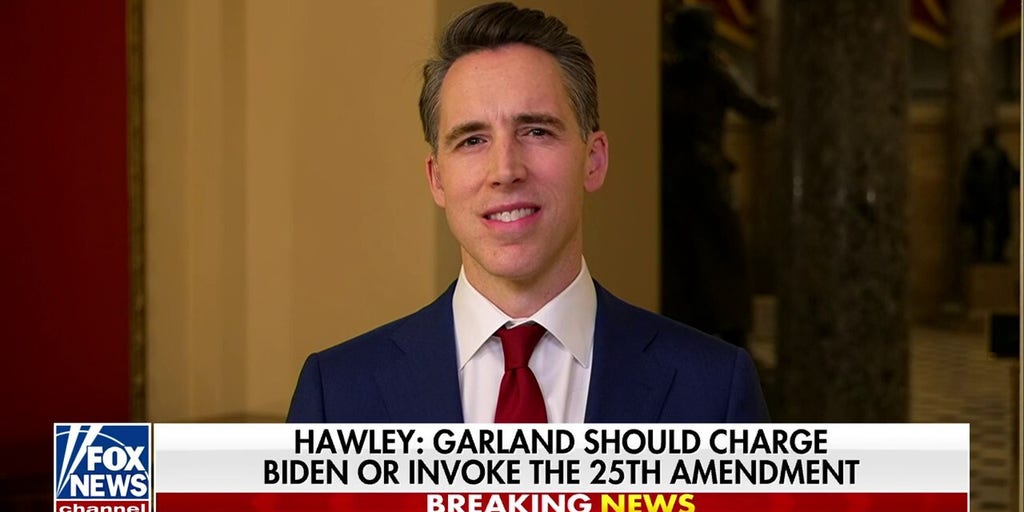 Garland has two choices on handling Biden: Sen. Josh Hawley | Fox News ...