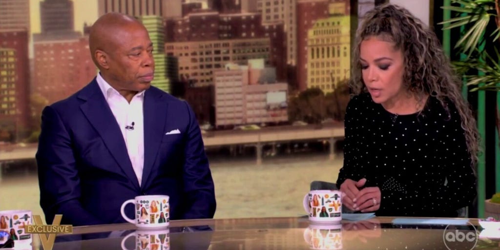 Mayor Eric Adams pressed on whether he's cozying up to Trump to get ...