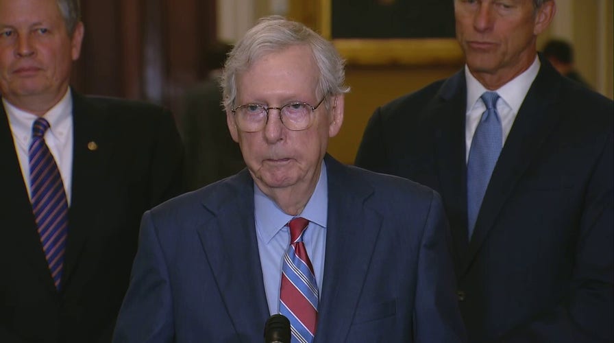 McConnell freezes up during press conference, later says 'I'm fine ... McConnell freezes up during press conference, later says 'I'm fine ...