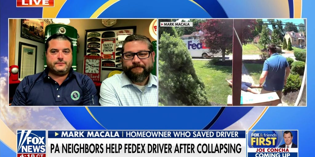 Pennsylvania residents recall moment FedEx driver collapsed while ...