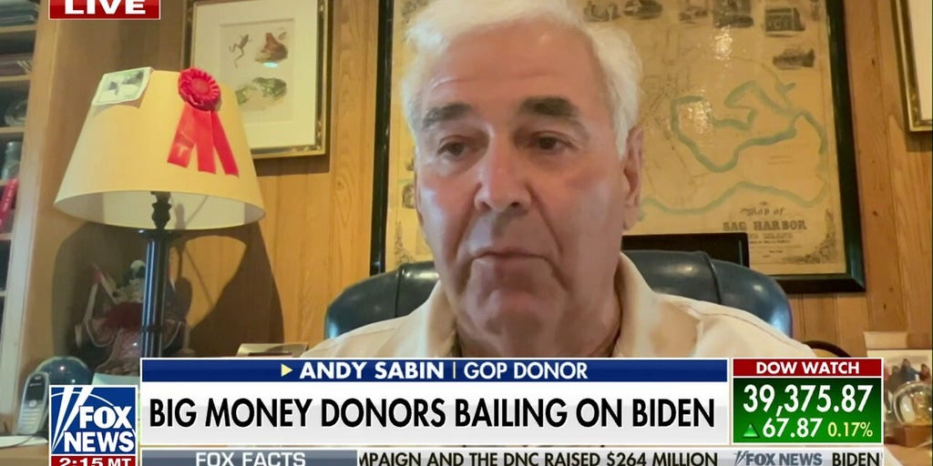 Republican donors want Biden to stay in the race: Andy Sabin | Fox News ...