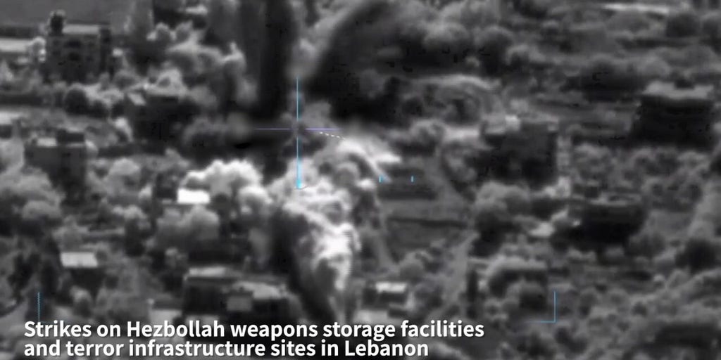 Israel targets Hezbollah weapons depots in Lebanon | Fox News Video