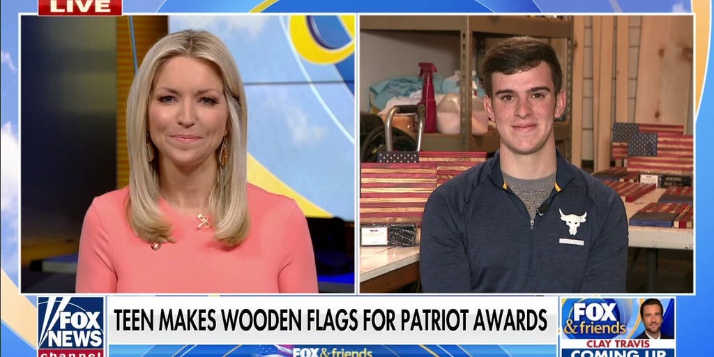 Long Island teenager makes wooden flags for Fox Nation Patriot Awards ...