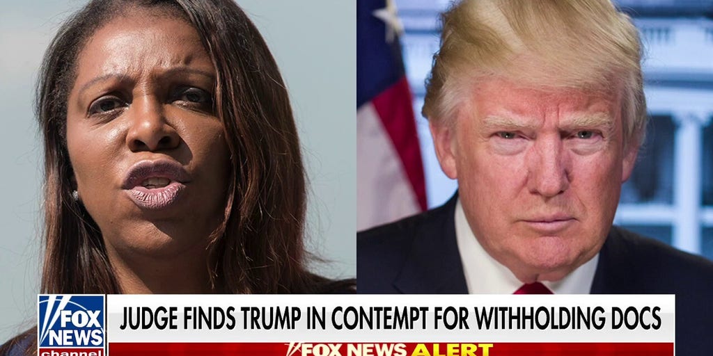 NY judge holds Trump in contempt for not complying with subpoena | Fox ...