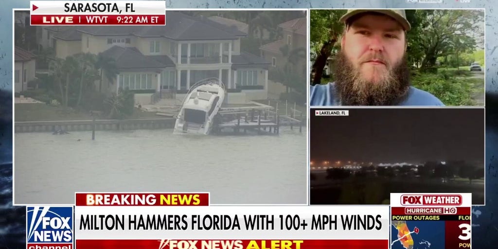 Storm chaser describes 'war zone' in Sarasota, Florida | Fox News Video