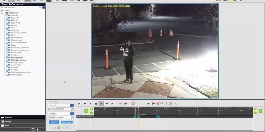Surveillance footage shows male suspect lighting and throwing a Molotov ...