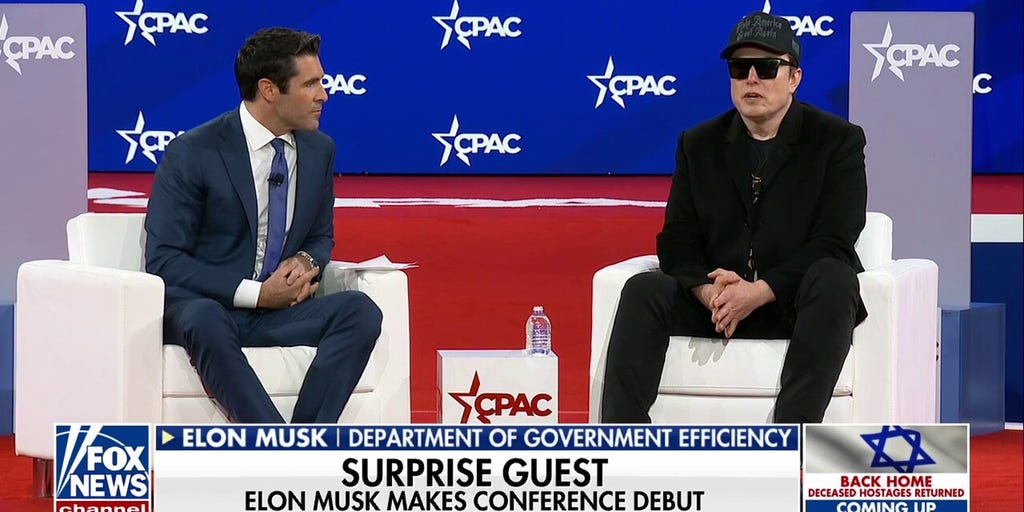 Elon Musk makes CPAC debut as a surprise guest | Fox News Video