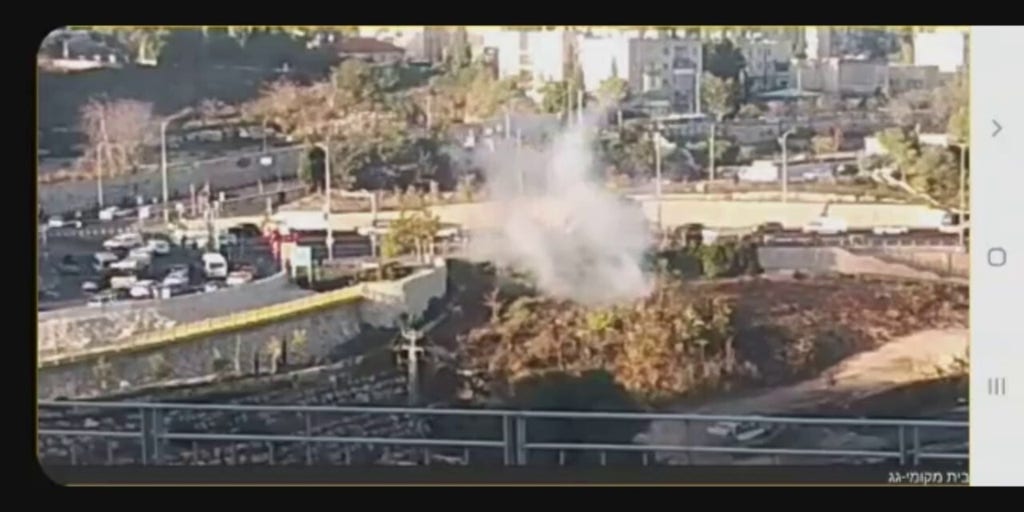 Jerusalem surveillance video shows moment explosion rocked bus stop ...