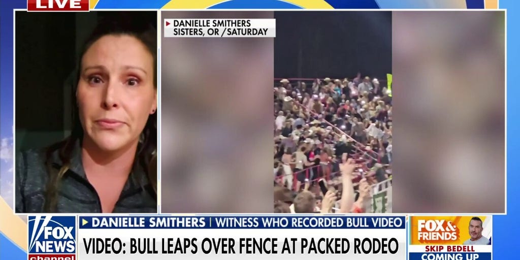 Woman behind terrifying recording of bull leaping over fence at rodeo ...