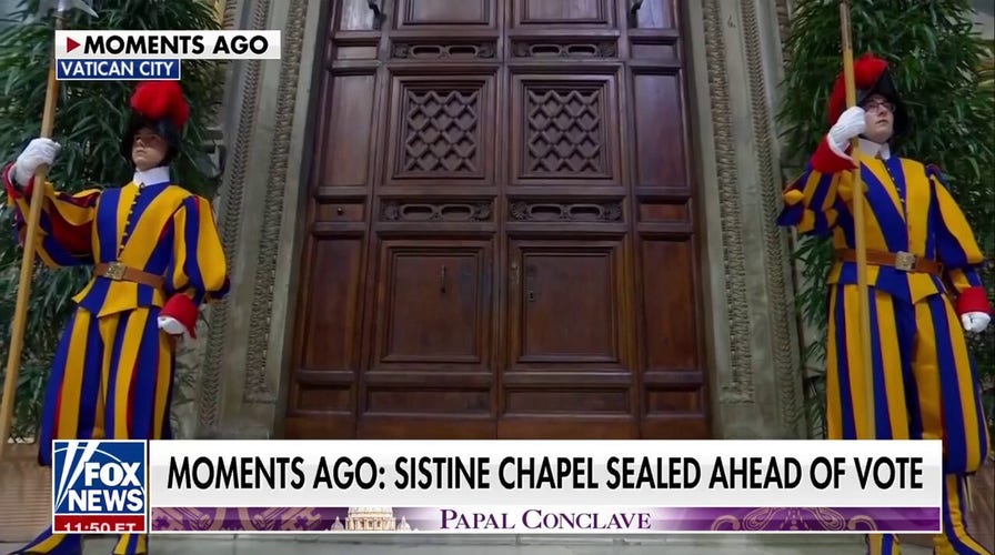 Papal conclave voting commences at Vatican's Sistine Chapel | Fox News ...