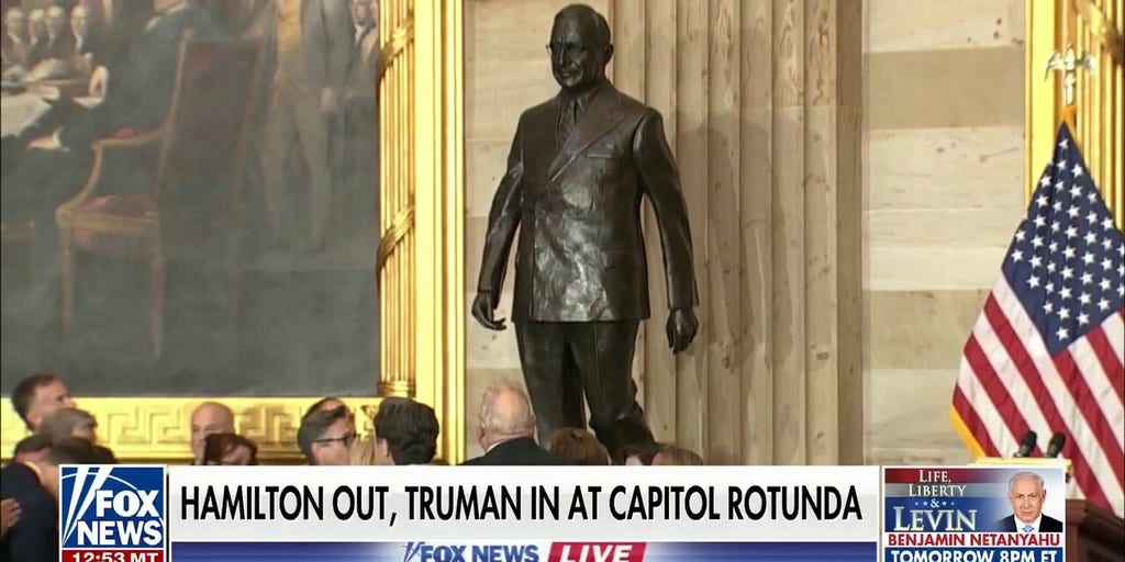 As Alexander Hamilton leaves the Capitol Rotunda, Harry Truman moves in ...
