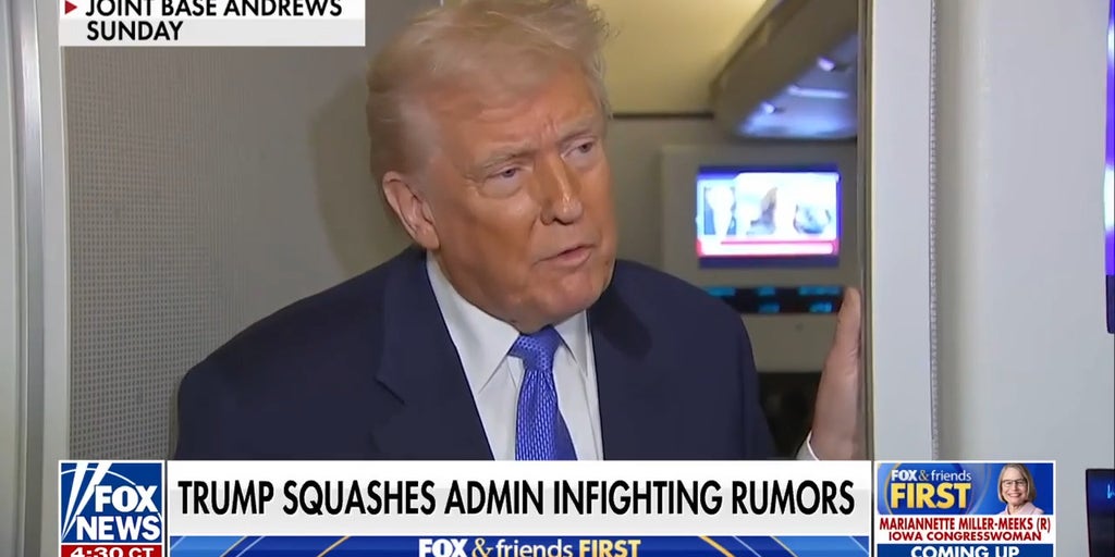 Trump responds to rumors of administration infighting amid alleged ...