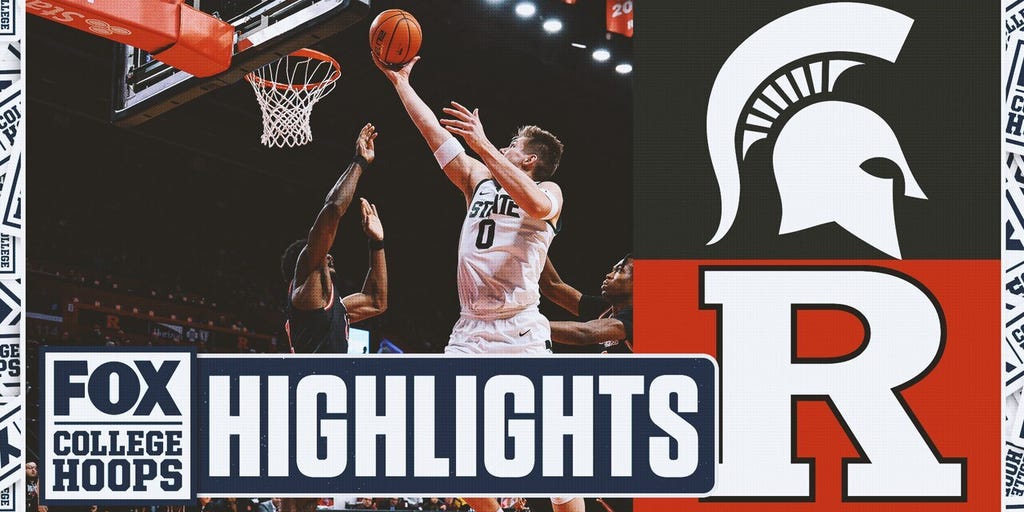 No. 7 Michigan State Spartans vs. Rutgers Scarlet Knights Highlights 🏀 ...