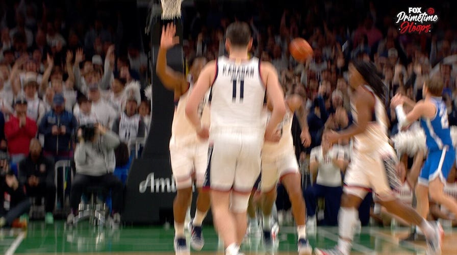 UConn's Jayden Ross throws down slam dunk, extending lead over BYU ...