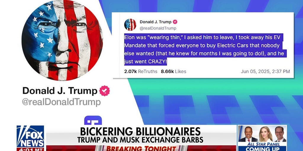 Americans see dramatic breakup between President Trump and Elon Musk on ...