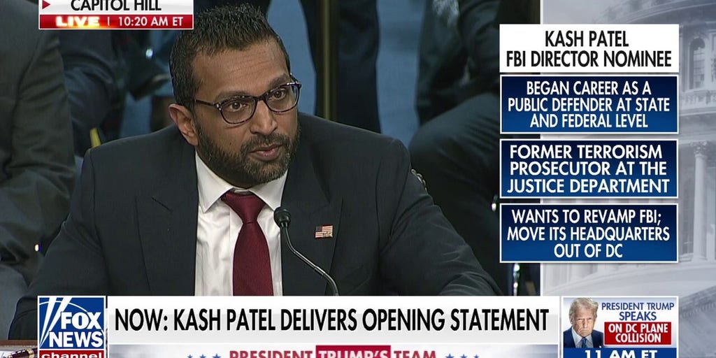 FBI director nominee Kash Patel vows to restore Americans' trust in ...
