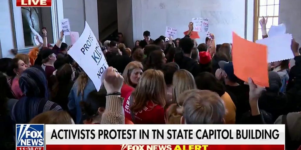 Gun control protesters rally in Tennessee Capitol building | Fox News Video