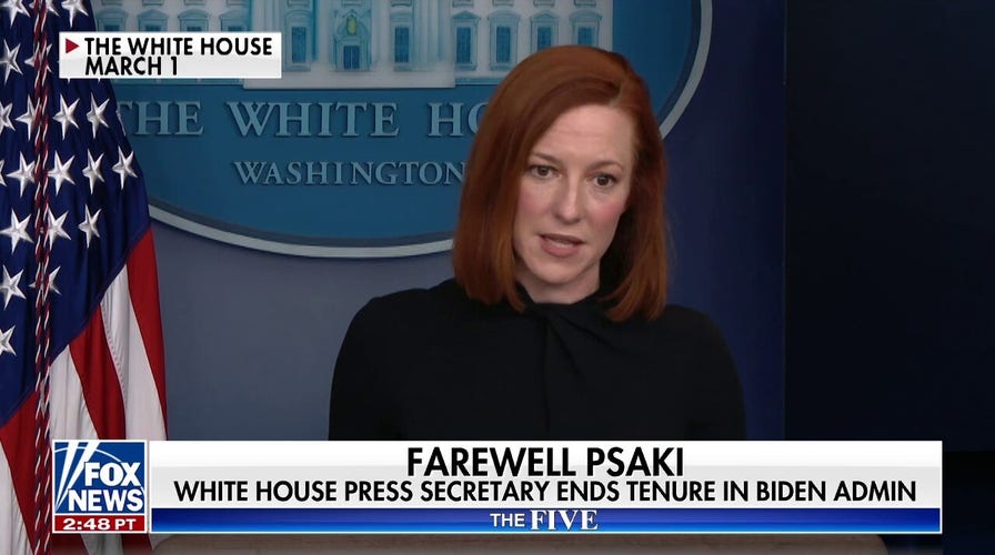 The Five On Psakis Last Day As Biden Press Secretary Fox News